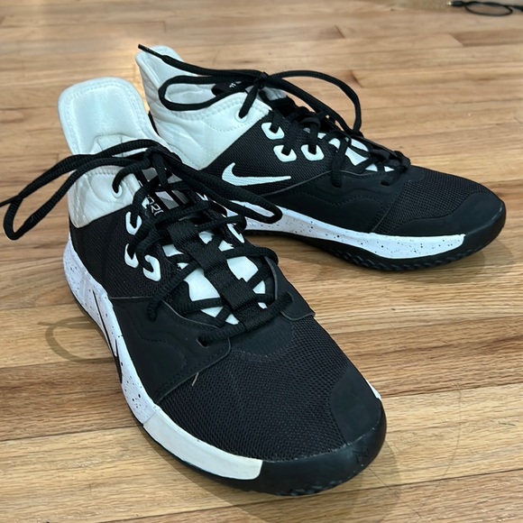Nike | Shoes | Nike Pg 3 Team Black White Basketball Shoessneakers Men ...